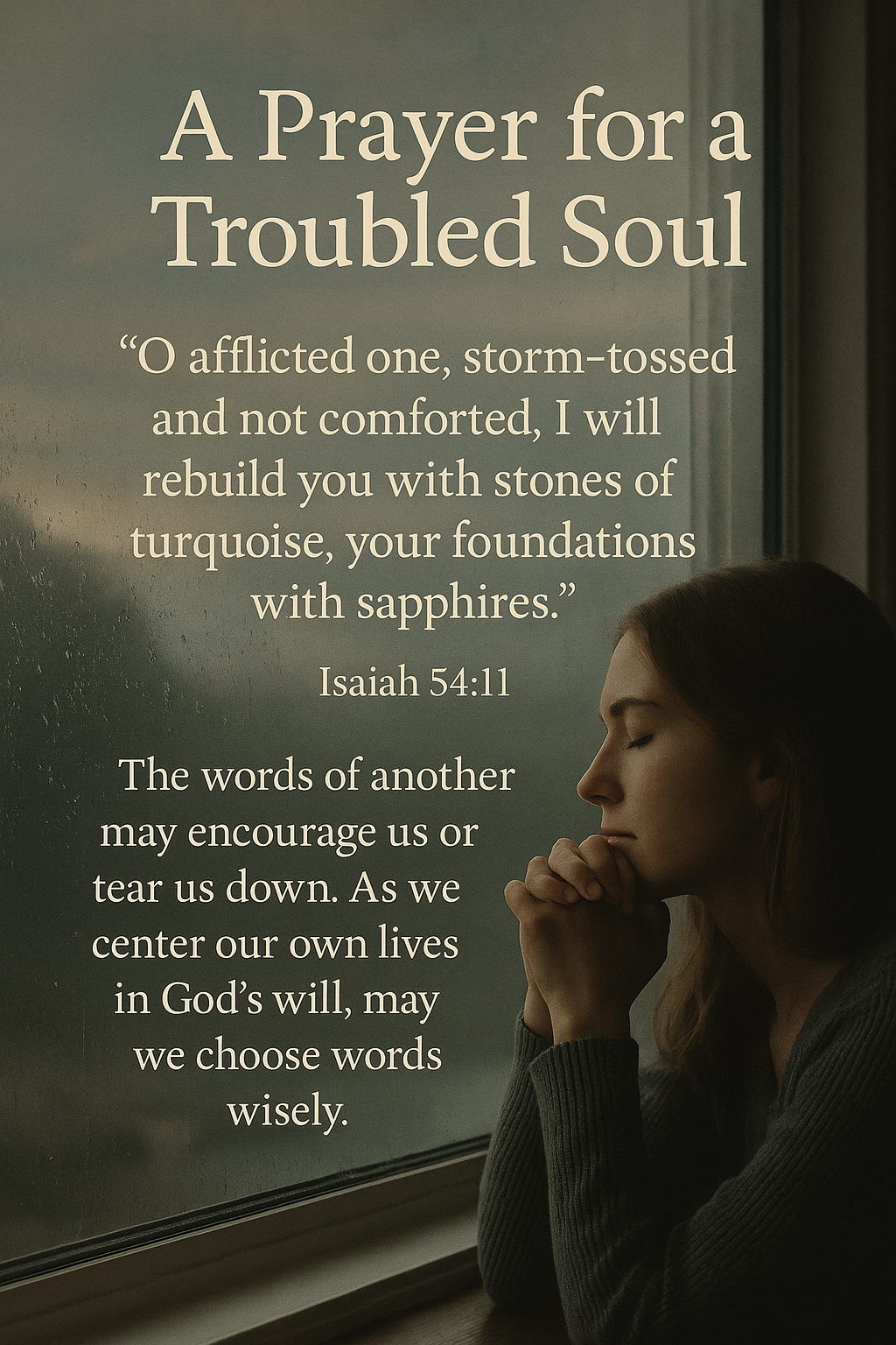 Praying for Troubled Souls – God bring healing and hope into our lives ...