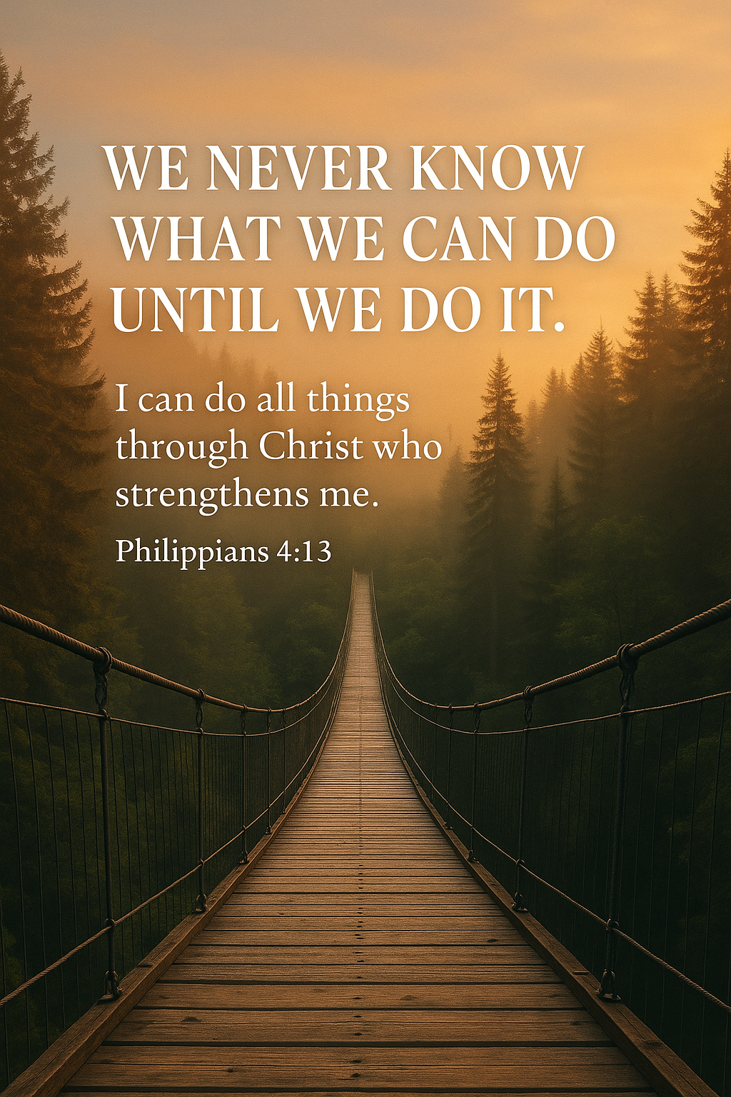 We Never Know What We Can Do – Until We Do IT ! Are you ready ...