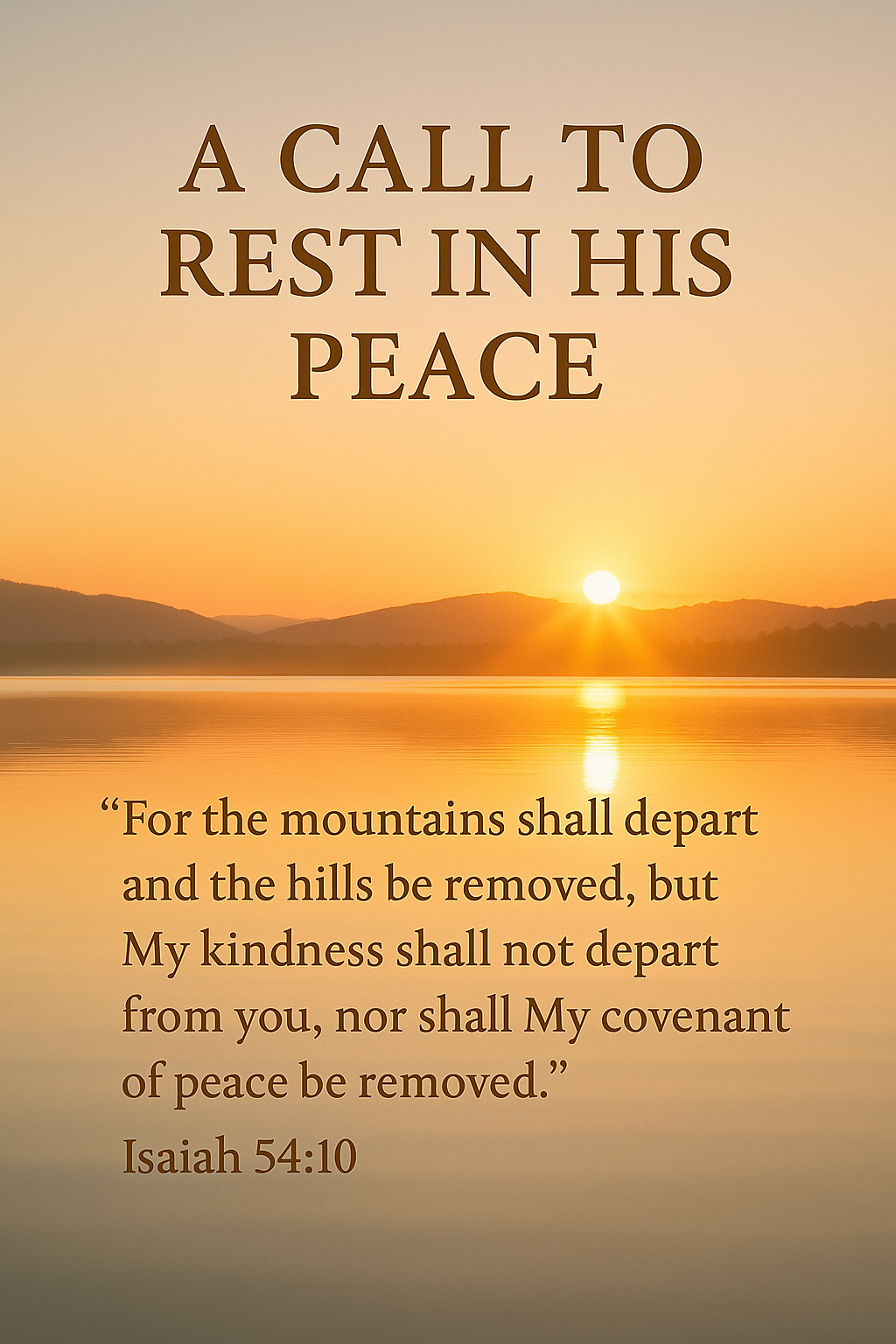 The Call to Rest – Finding Peace while living on the Edge. – Thoughts ...